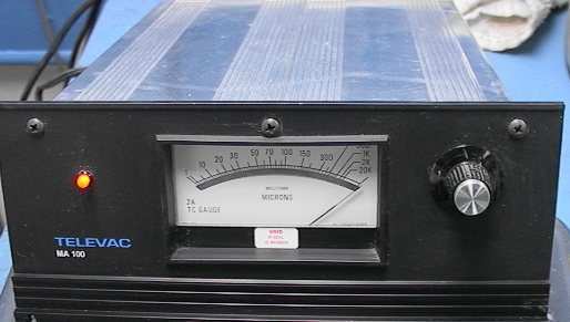 3-Channel TELEVAC MA 100 TC Gauge Readout MICRONS MILLI | eBay