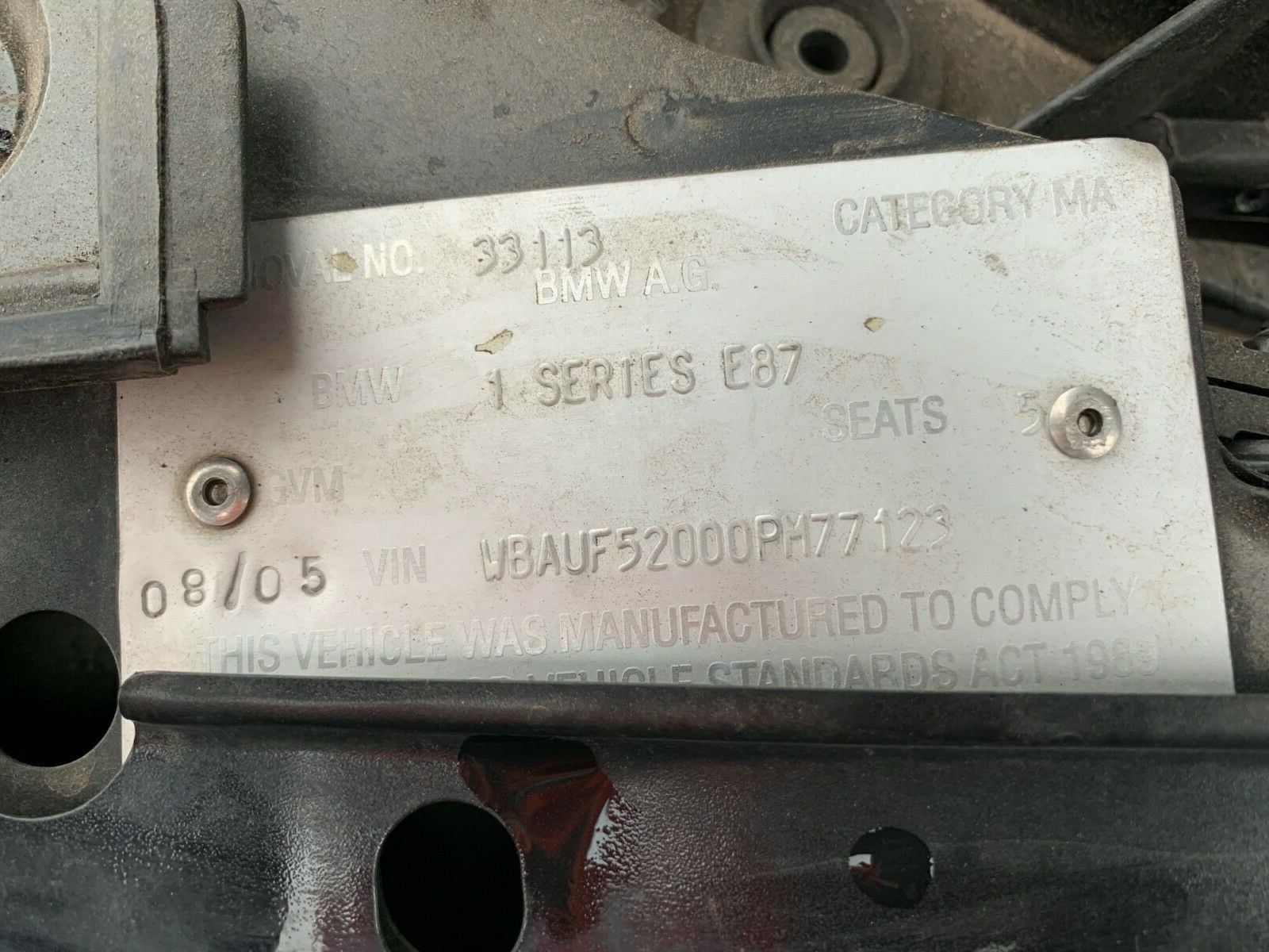 OEM 10/04-10/07 BMW 1-SERIES, E87, 120i, 5DR HATCH, LEFT TAILLIGHT/REAR ...