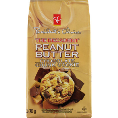 4 Boxes of PC The Decadent Peanut Butter Chunk Cookies 300g Each - Free ...
