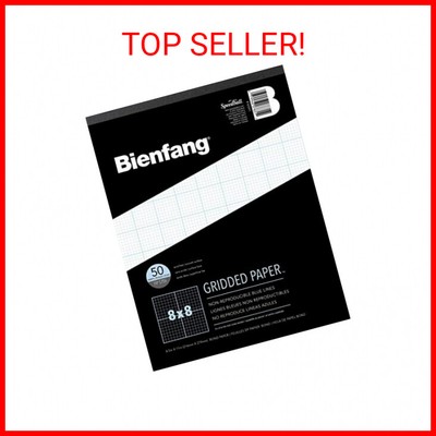 Bienfang Designer Grid Paper Pad, 8x8 Cross Section, 8.5 x 11 inches ...