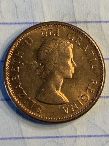 1958 Canadian Cent Brilliant Uncirculated B/U - Perfect For Coin Books ...