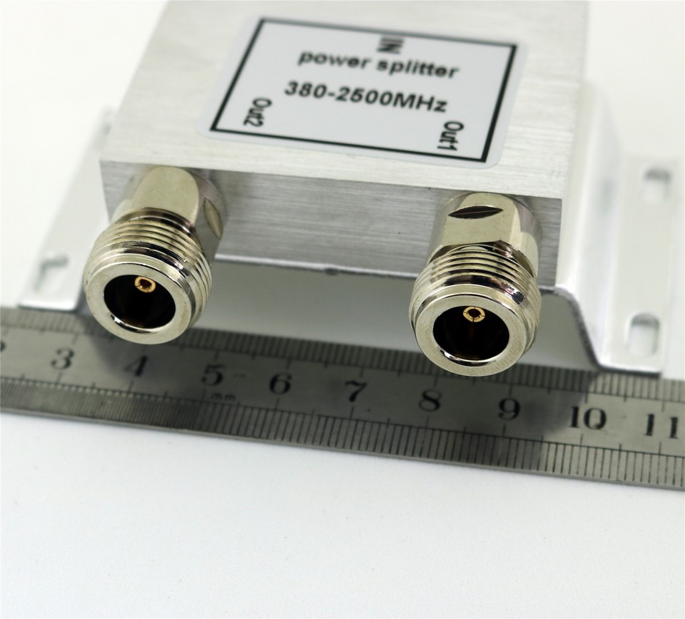 1x RF Coaxial Power N 2-Way Splitter Divider Combiner 380-2500MHz ...
