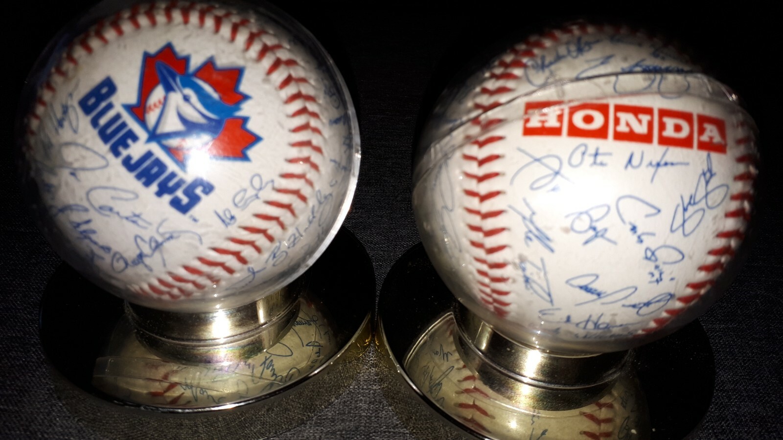 Toronto Blue Jays Let's Play Ball Honda facsimile Auto Signed Baseball ...