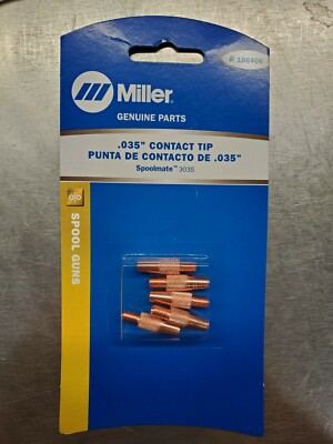 Miller 186406 Contacts Tips for Spoolmate 3035 .035", 5PK | eBay