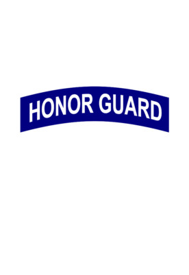 HONOR GUARD (WHITE ON BLUE) TAB Vinyl Window Decal/Sticker United ...