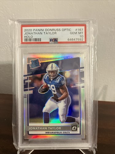 2020 Panini Donruss Optic Jonathan Taylor Rated Rookie RC Holo Silver ...