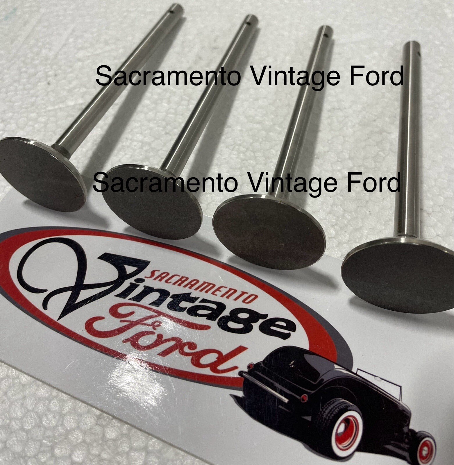 Model T Ford .030 Oversize Stainless Intake Exhaust Engine Valve Set of ...
