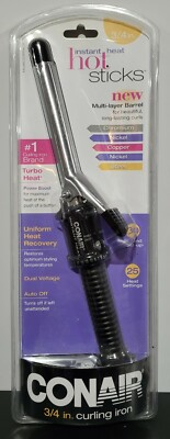 Conair Hot Sticks 3/4" Curling Iron Dual Voltage & 25 Heat Settings ...