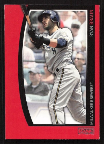 2009 Topps Unique Ryan Braun Red #/1199 SN #10 Card | eBay