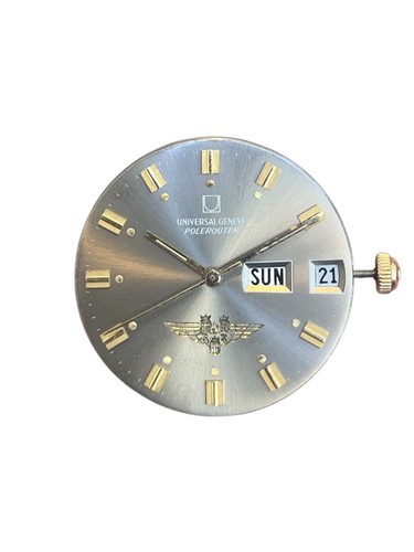 Universal Geneve Polerouter Microuter Movement Silver Dial Working | eBay