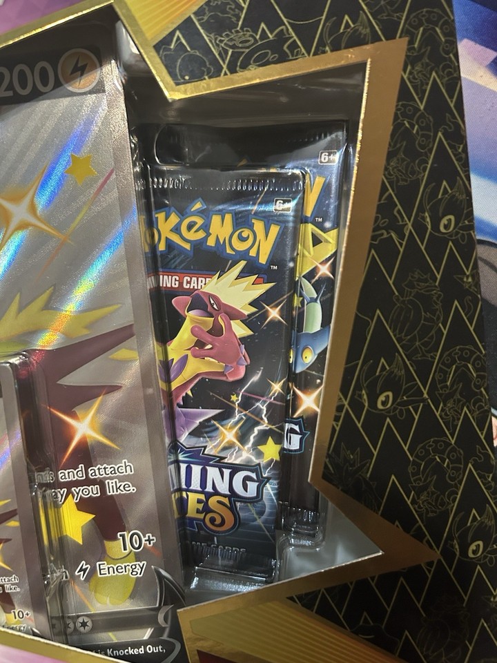 Pokémon TCG Shining Fates Shiny Boltund V Collection Box Factory Sealed ...