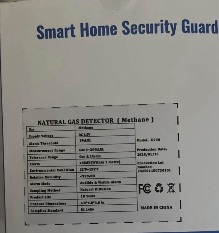 Natural Gas Detector Battery Powered for RV/Home Use | eBay