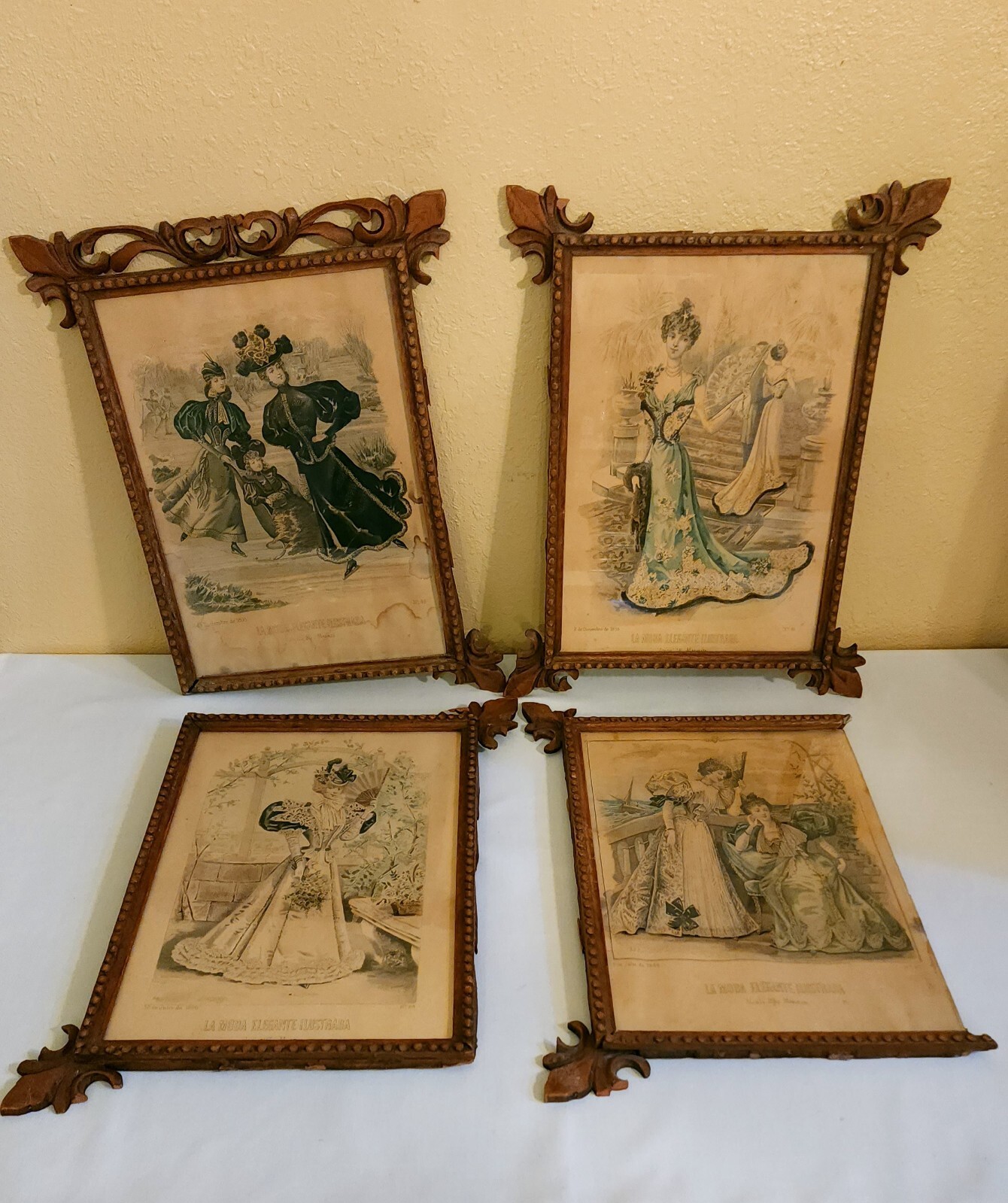 Antique 1895-1899 La Moda Elegante Ilustrada Set of 4 Spanish ...