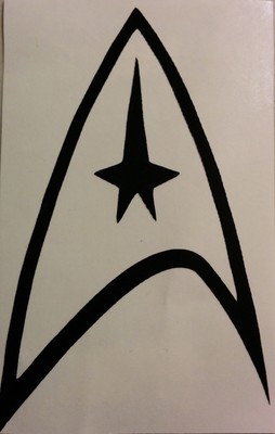 Star Trek Starfleet Logo vinyl sticker decal home laptop choose color ...