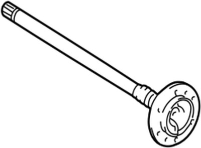 42311-60242 Toyota Shaft, rear axle, rh 4231160242, New Genuine OEM ...