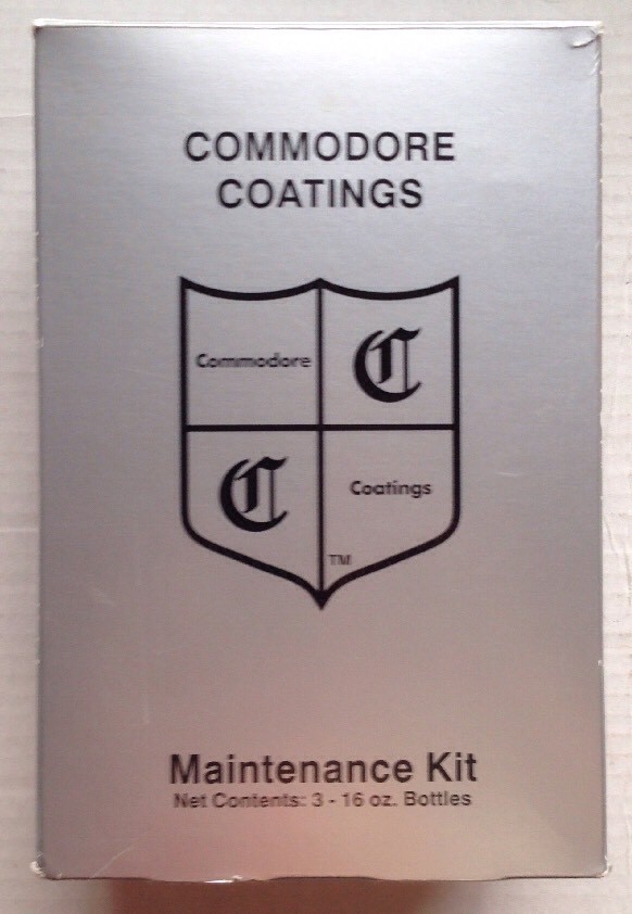 COMMODORE COATINGS AUTO MAINTENANCE KIT, WASH SEALANT LEATHER CREME ...