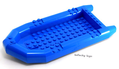 LEGO Blue Large Boat Inflatable 22 x 10 x 3 Rubber Raft Dinghy (62812 ...
