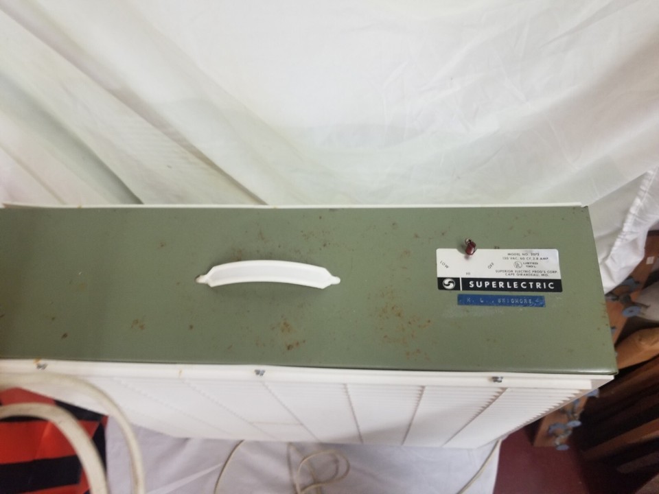 Vintage Rare Superlectric Avocado Green Box Fan | eBay
