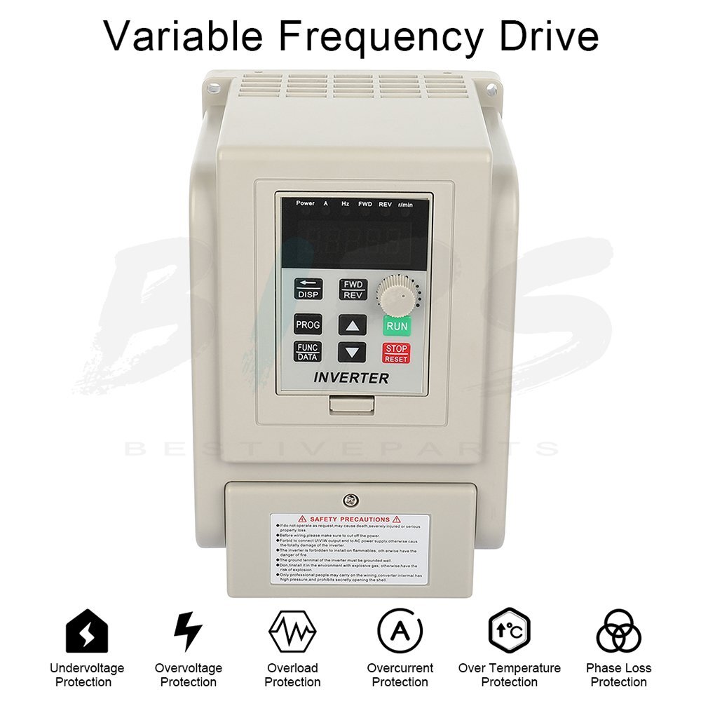 3HP 220V 2.2kw Variable Frequency Drive Single to 3 Phase Speed ...