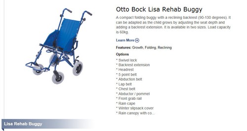 2 large lightweight OTTO BOCK COMPACT LISA strollers | eBay