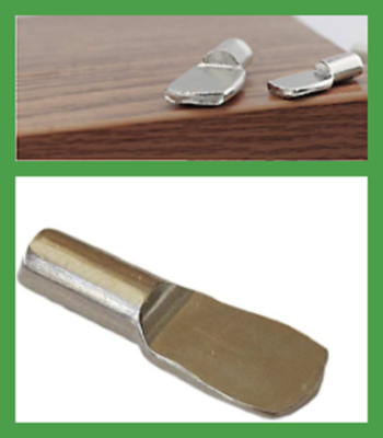 16 x 4mm Shelf Support Push In Stud Peg Pin Wardrobe Cabinet Shelves ...