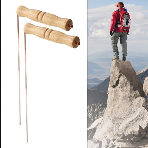 Two Piece Copper Probe Set with Wooden Handles for Occult ...