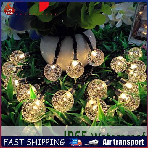 LED Crystal Ball String Lights USB Bubble Ball Fairy Lamp Festival ...