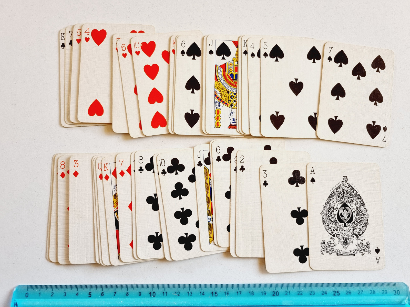 Playing Cards Linette or Linen Grained Poker Vintage Original New | eBay UK