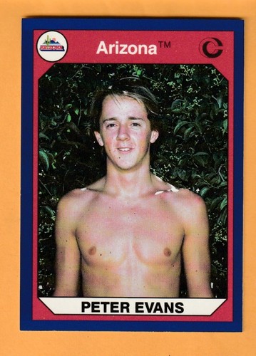 Peter Evans Arizona Wildcats 1990 Card Australia Swimming | eBay