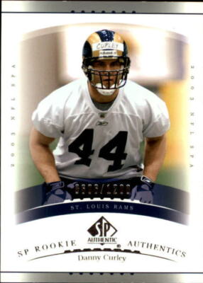 2003 SP Authentic #206 Danny Curley RC /1200 - NM-MT | eBay
