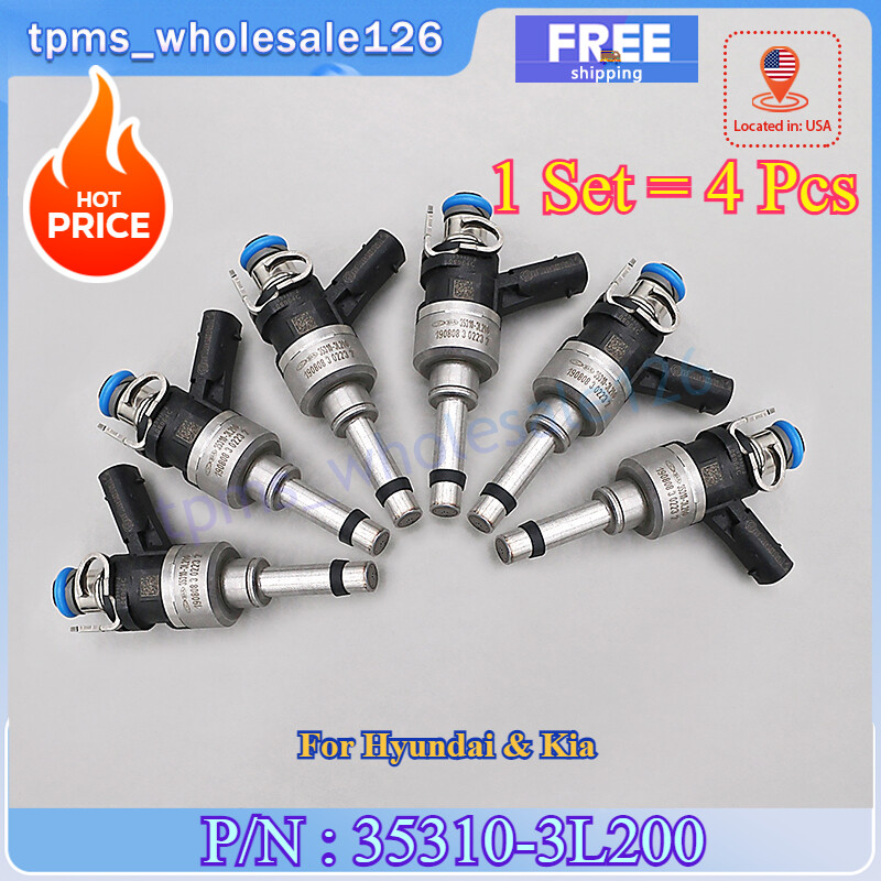 6PC Fuel injector For 17-2020 Hyundai Kia Cadenza Sedona Sorento 3.3L ...