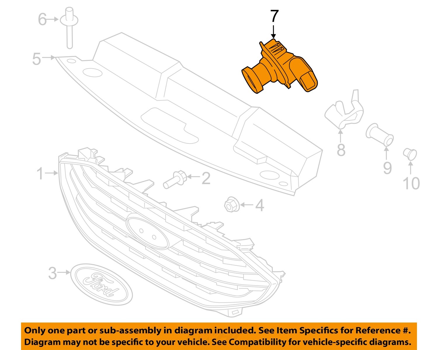 Genuine Ford Front Camera K2gz-19g490-c for sale online | eBay