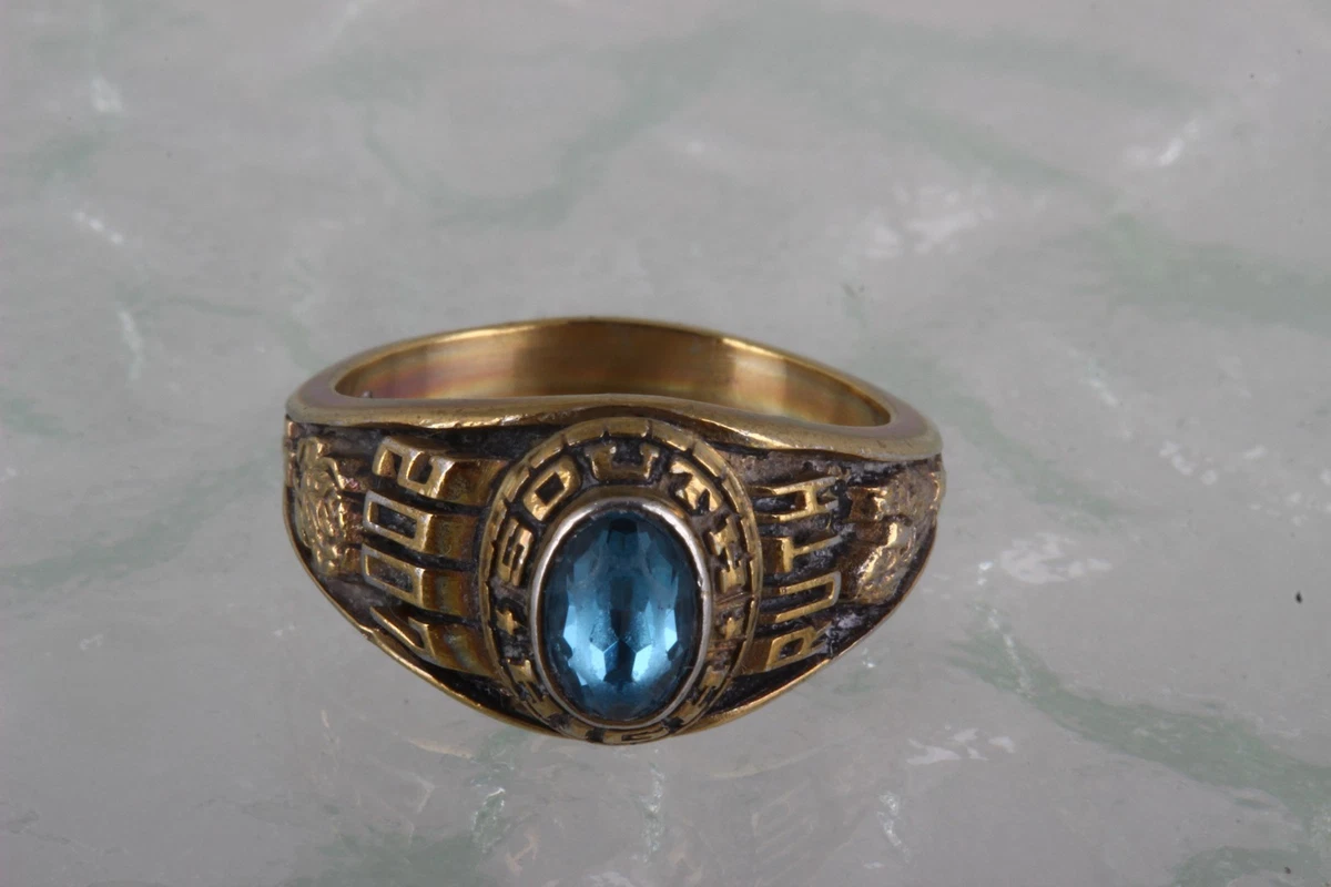 Blue Zircon Class Ring