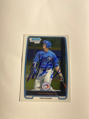 Toronto Blue Jays MATT DEAN Signed Card | eBay