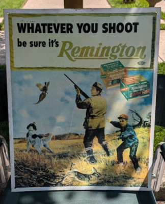 Remington Shotgun Shell Advertising Tin Sign 22" x 18" | eBay