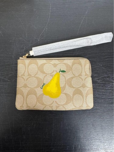 Coach Pear Beige Pouch Signature | eBay