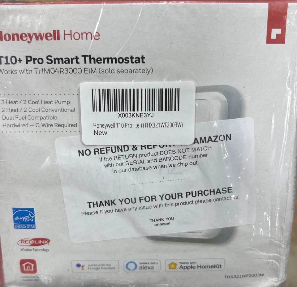 Honeywell T10 Pro Smart Programmable Thermostat RedLink Sensor ...