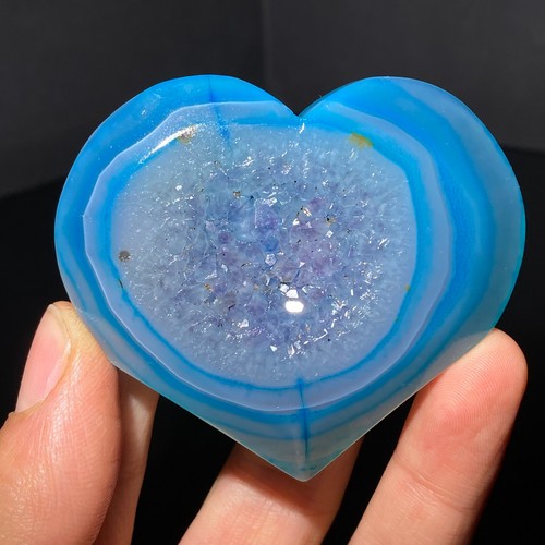 77g Rare Blue Stone Heart Crystal Specimen Freeform Energy Healing ...