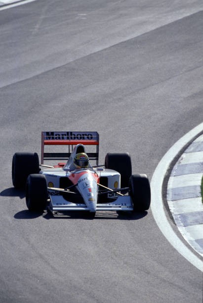 Ayrton Senna McLaren MP4 6 Honda Spanish GP at Circuit de Barcelon- Old ...