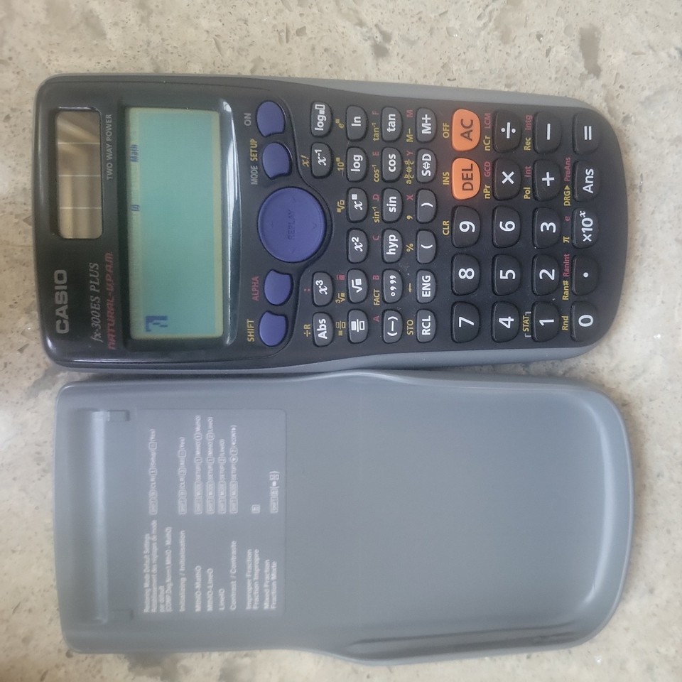 Casio fx-300ES PLUS Natural-VPAM 2nd Edition Scientific Calculator ...