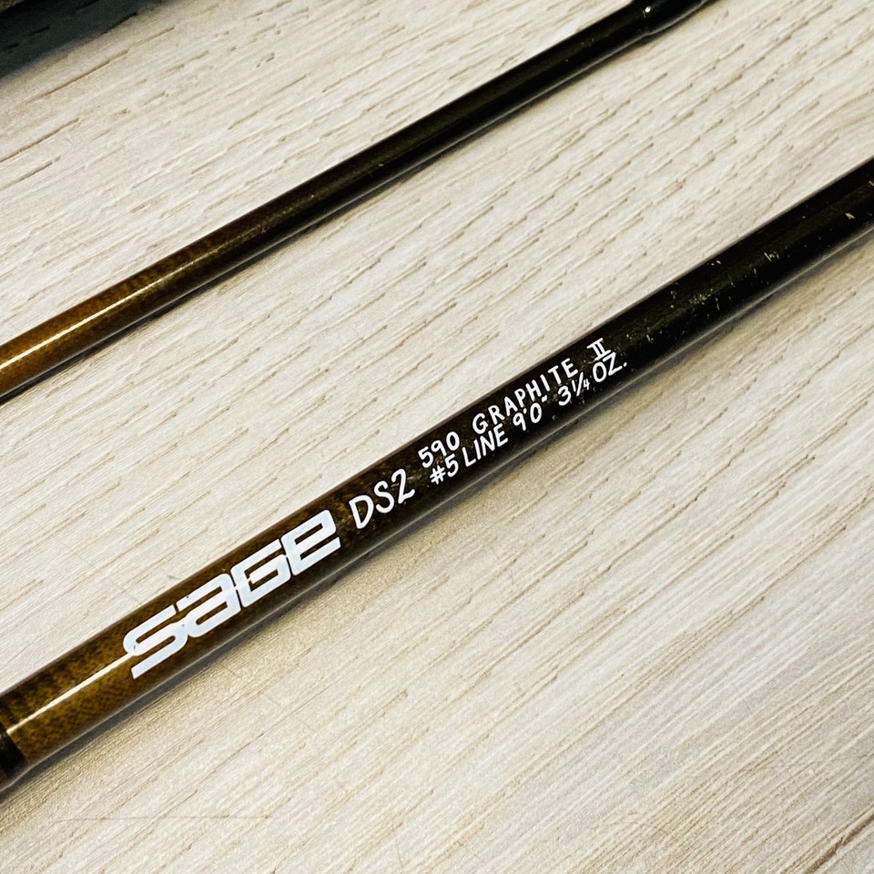 SAGE Graphite II DS2 590 5WT 9'0" Fly fishing rod w/Tube good condition ...