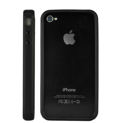 Nouveau Pare-Chocs IPHONE 4 4S Couleur Noire | eBay