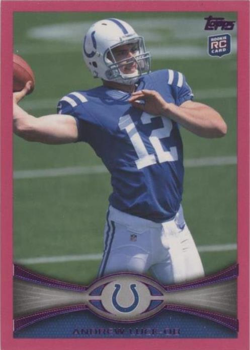 2012 Topps - Andrew Luck #140 Pink BCA /399 (RC) for sale online | eBay