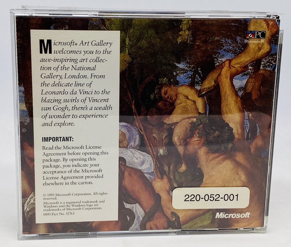 Vintage Microsoft Home Art Gallery For Windows on CD ROM | eBay