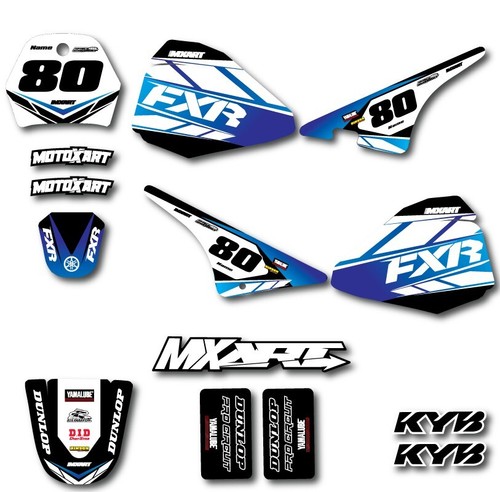 Full Custom Graphic Kit OUTLAW STYLE YAMAHA PW Pee Wee 80 stickers ...