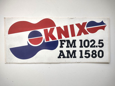 KNIX RADIO STATION DECAL STICKER VINTAGE COUNTRY MUSIC PHOENIX ARIZONA ...