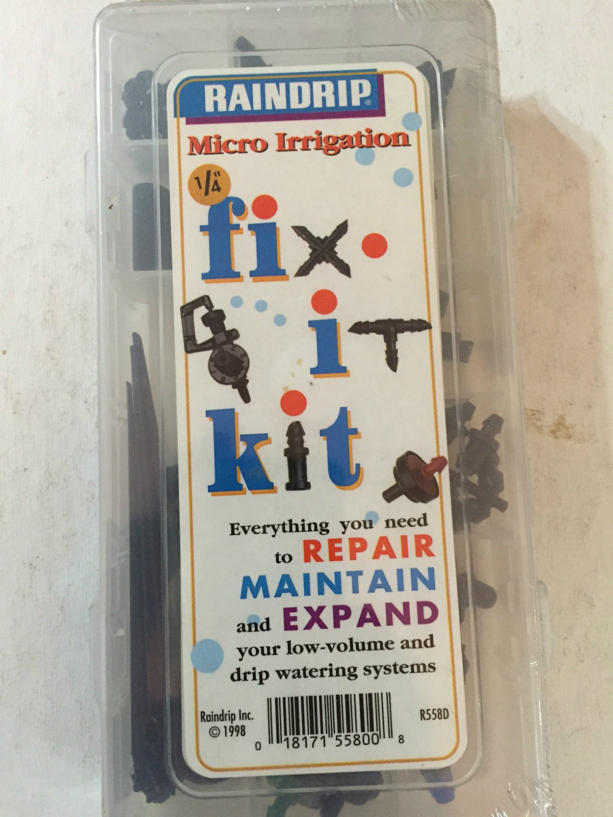 Raindrip 1/4" micro irrigation repair kit R558D | eBay