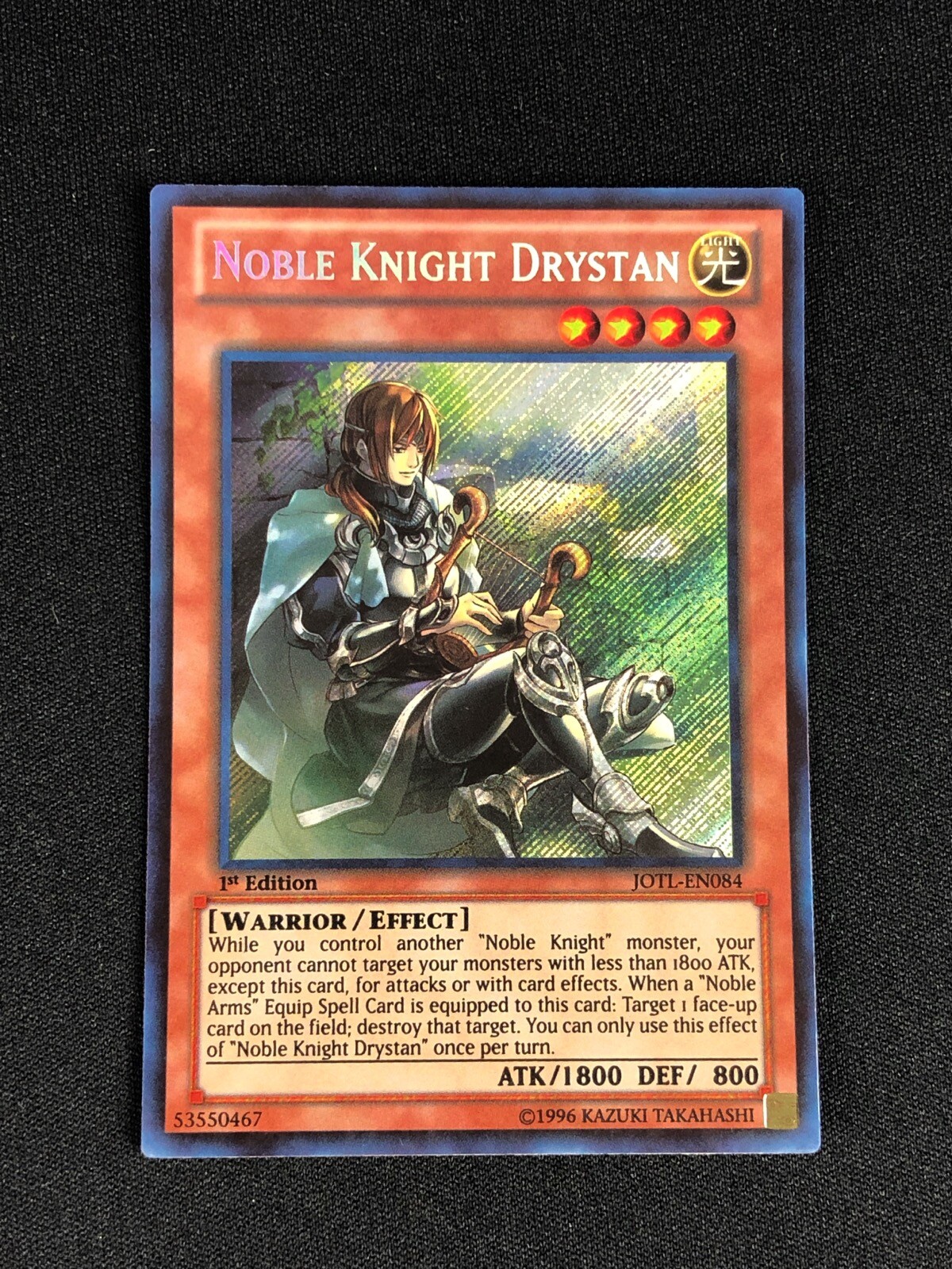 YUGIOH NOBLE KNIGHT DRYSTAN JOTL-EN084 1ST SECRET | eBay
