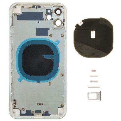 Housing with Frame for Apple iPhone X Silver Cell Phone Replacement ...