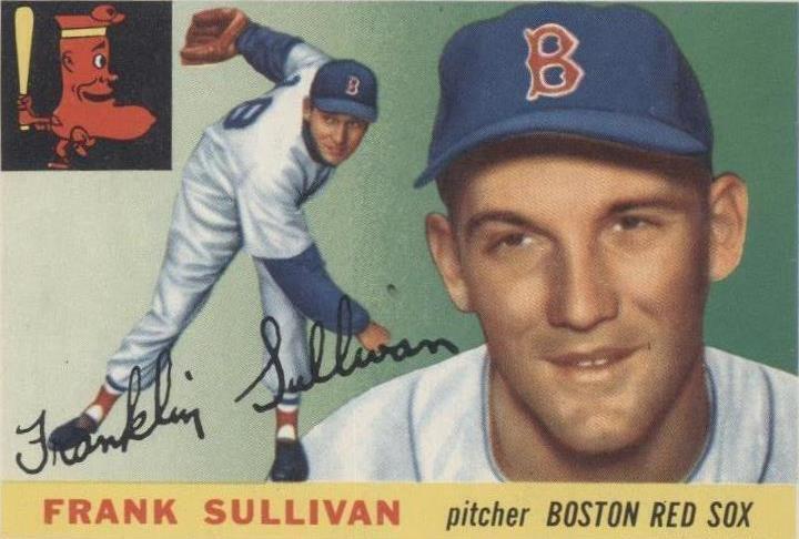 1955 Topps - Frank Sullivan #106 Period over I in Sullivan is Diagonal ...